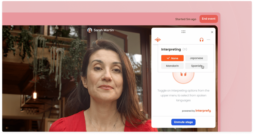 How does Interprefy work with Livestorm?