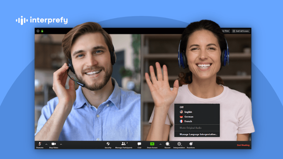 How to use the Zoom Language Interpretation feature with Interprefy ...