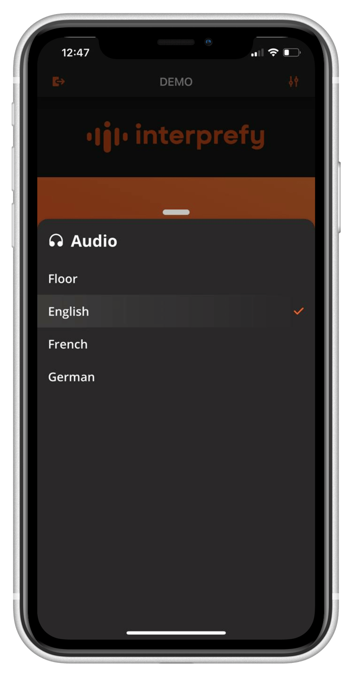 Interprefy Mobile App User Guide
